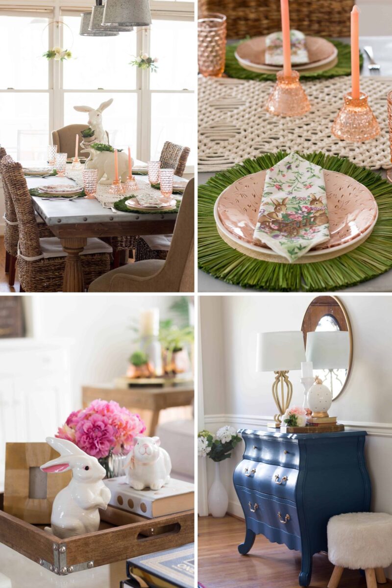 Simple Spring Dining Room and Home Decor