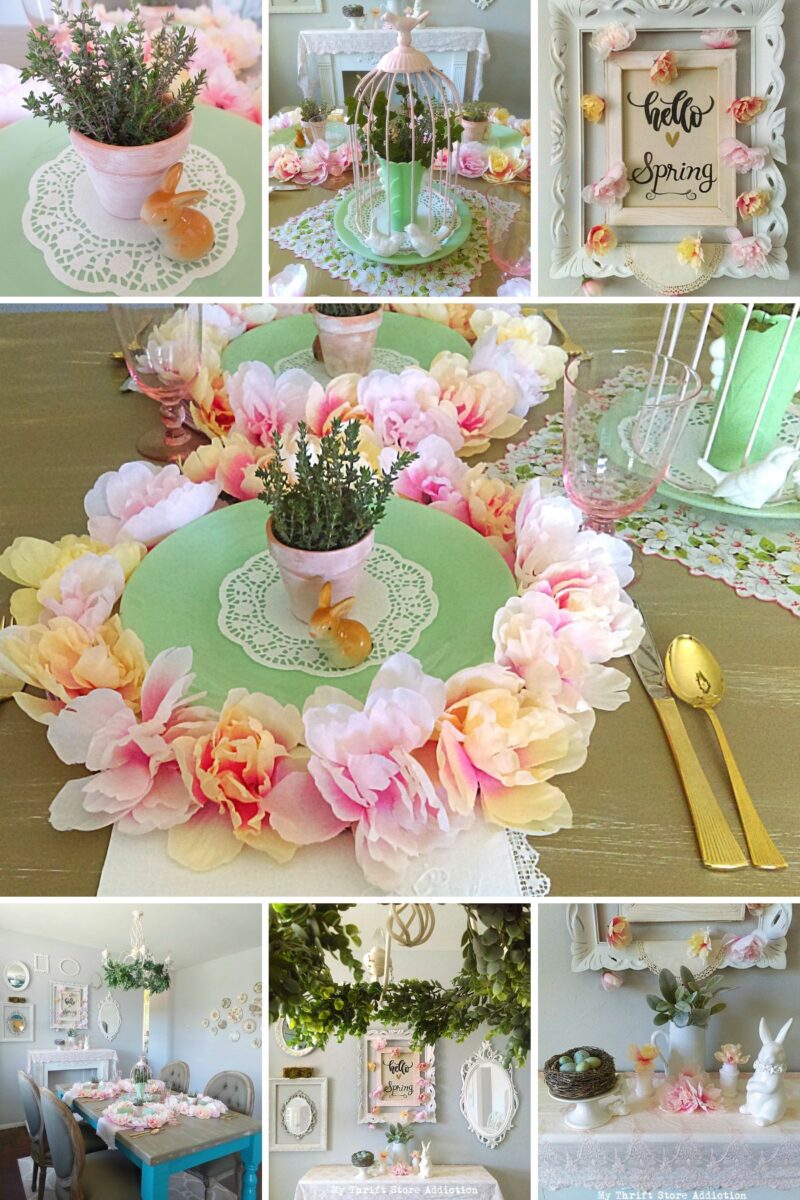 Simple Spring Dining Room and Home Decor
