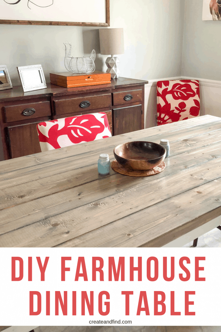 Easy DIY Farmhouse Table - How to Build Your Own