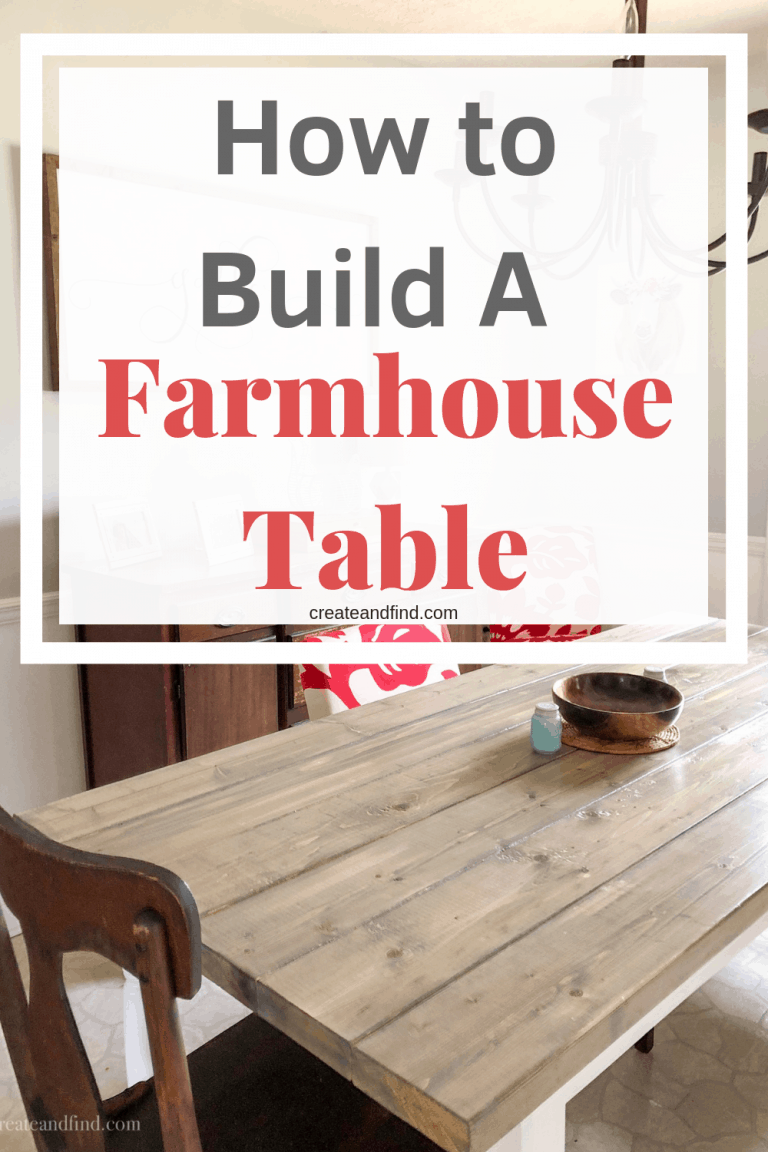 Easy DIY Farmhouse Table - How to Build Your Own