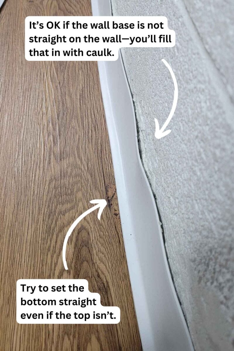 How to Install Vinyl Wall Base on Cinder Block Walls