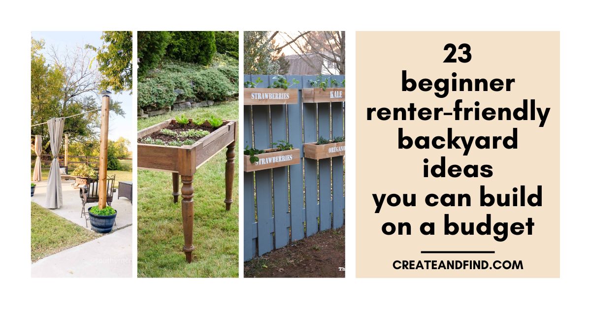 20 DIY Renter-Friendly Backyard Ideas (on a Budget!)
